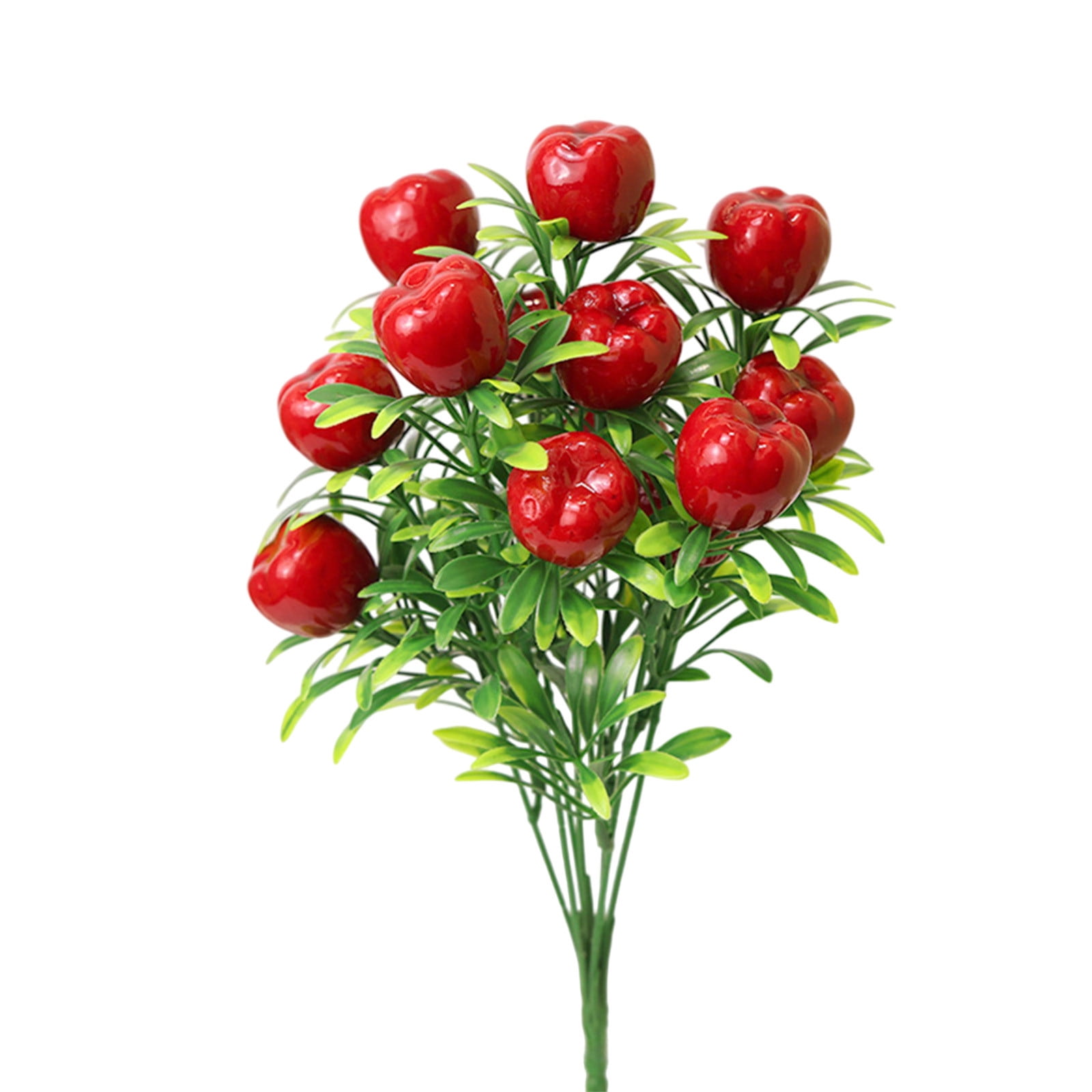 Artificial Apples Stem Bunch Faux Apples Arrangement for Home Decor DIY ...
