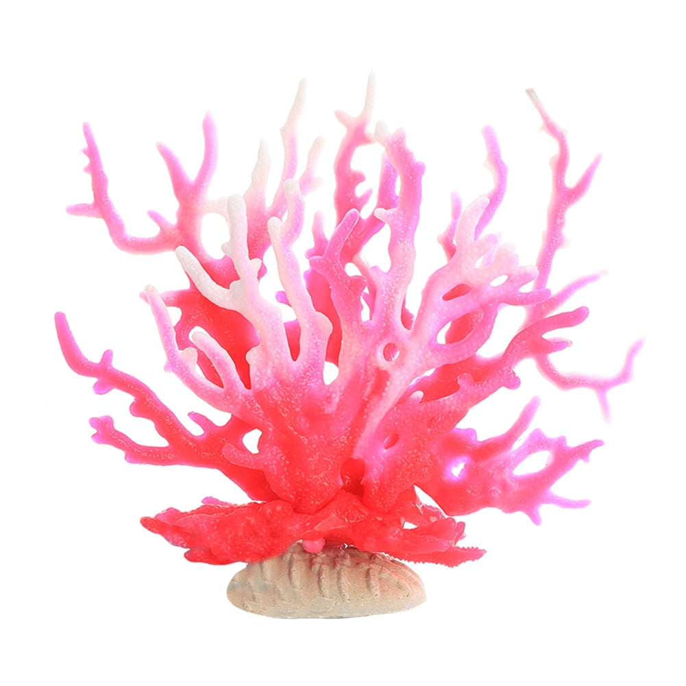 Artificial Aquatic Plants Fish Tank Fake Coral Multi-Purpose Pollution ...