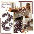 Artificial Autumn Maple Vine Faux Burgundy Foliage Garland Hanging ...