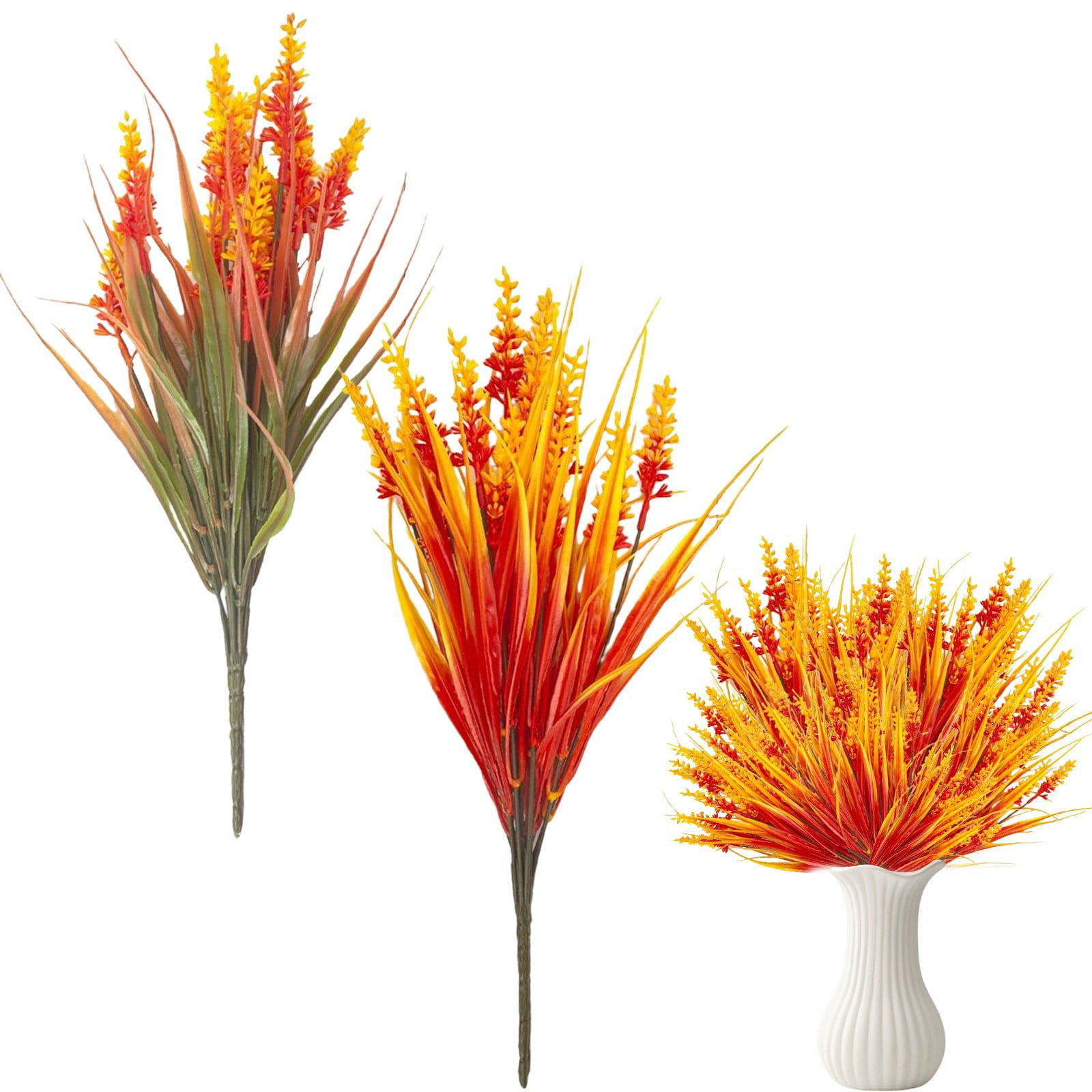 Artificial Autumn Plants and Leaves, Seasonal Outdoor Decoration for ...