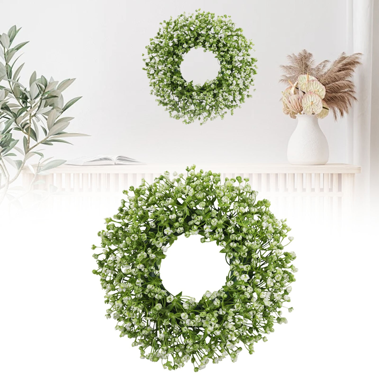 Artificial Autumn Wreath, Autumn Wreath for Front Door, Orange ...