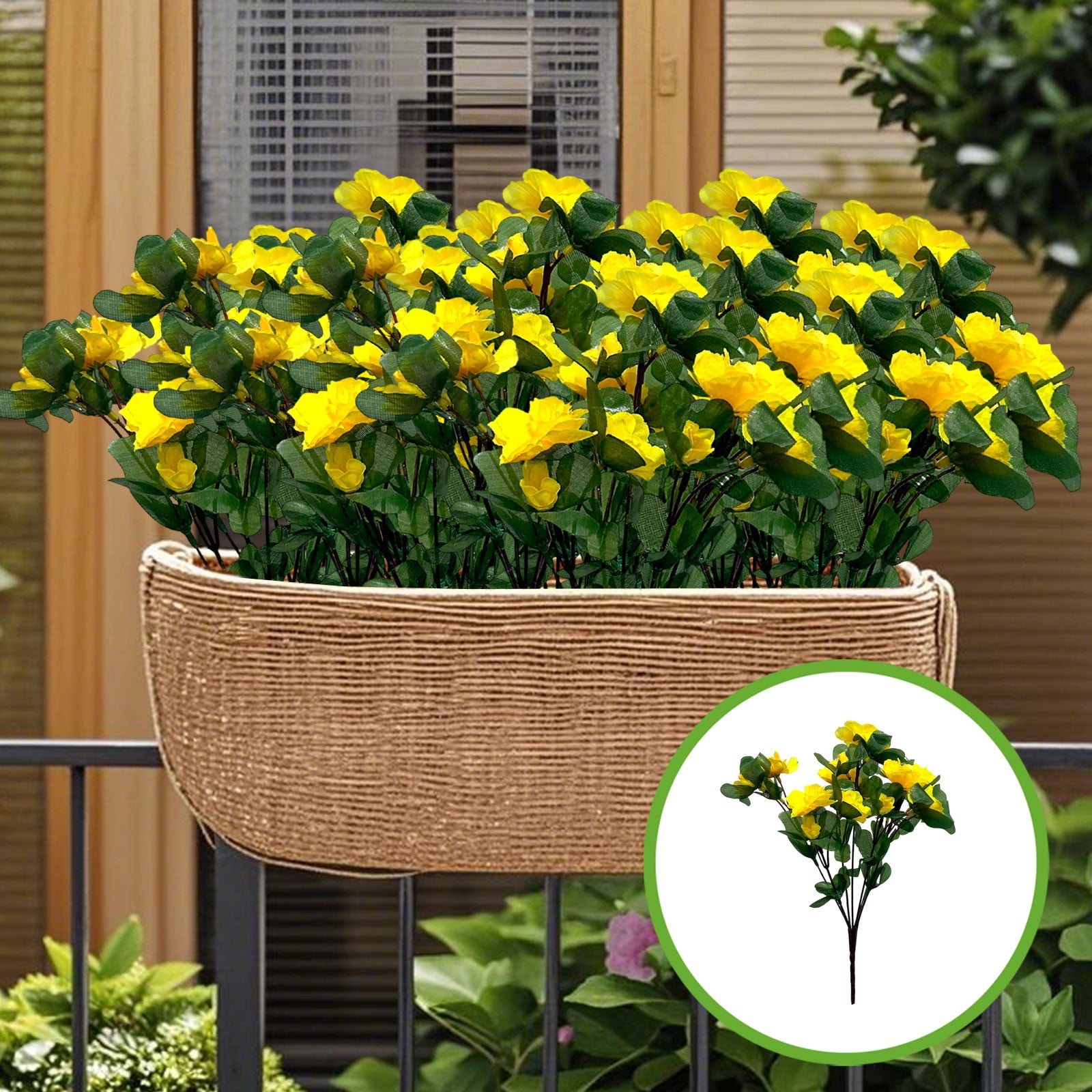 Artificial Azalea Bouquet | Realistic Fake Flowers Red | Lifelike ...