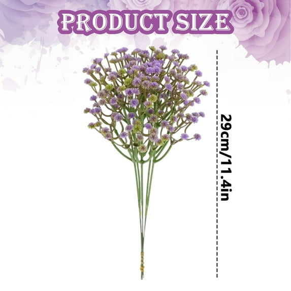 Artificial Baby’s Breath Bouquet, Multi-Color Silk Flowers for Home ...