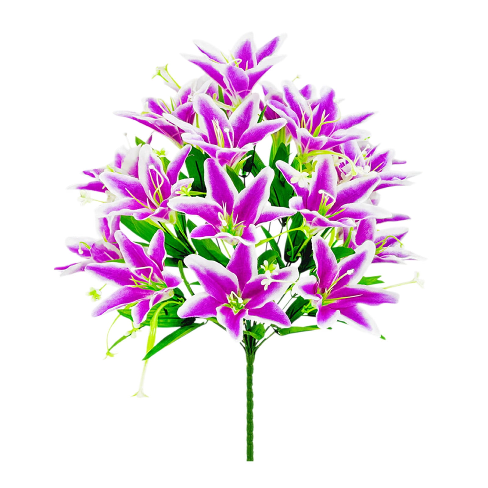 Artificial Baby's Breath Lilies, 18 Heads of Small Realistic Silk ...