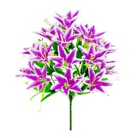 Artificial Baby's Breath Lilies, 18 Heads of Small Realistic Silk ...