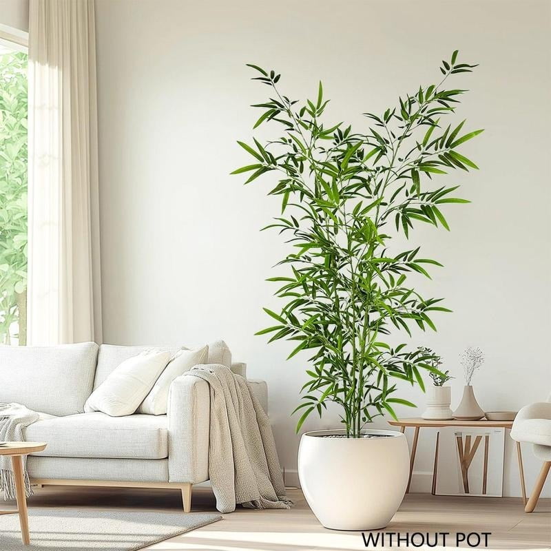 Artificial Bamboo Branch without Pot, 3 Counts/set Fake Bamboo Plant ...