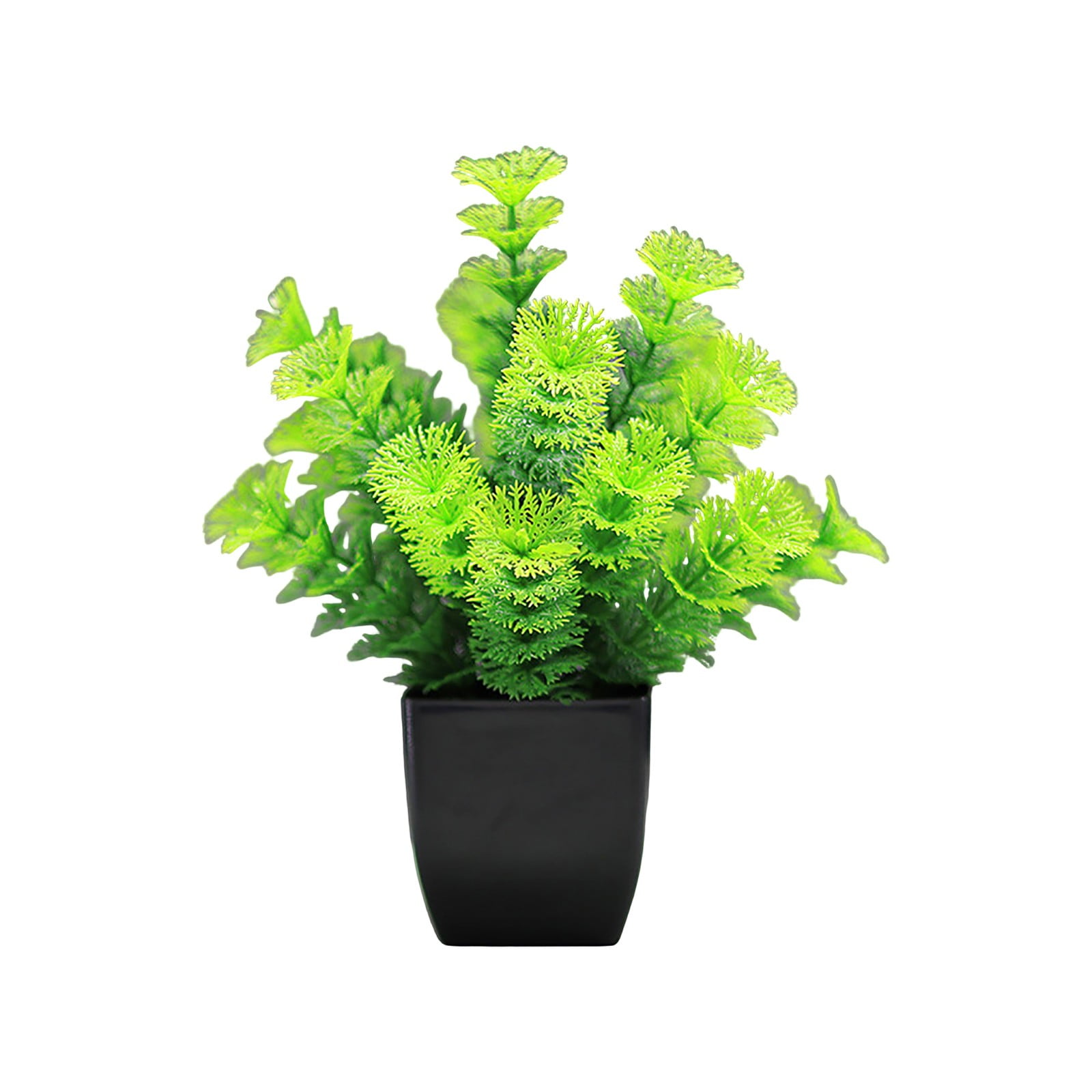 Artificial Bamboo Plant with Black Pot, Lifelike Greenery for Home ...