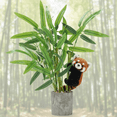 Artificial Bamboo Potted Plants for Indoor Decor, Faux Greenery for ...