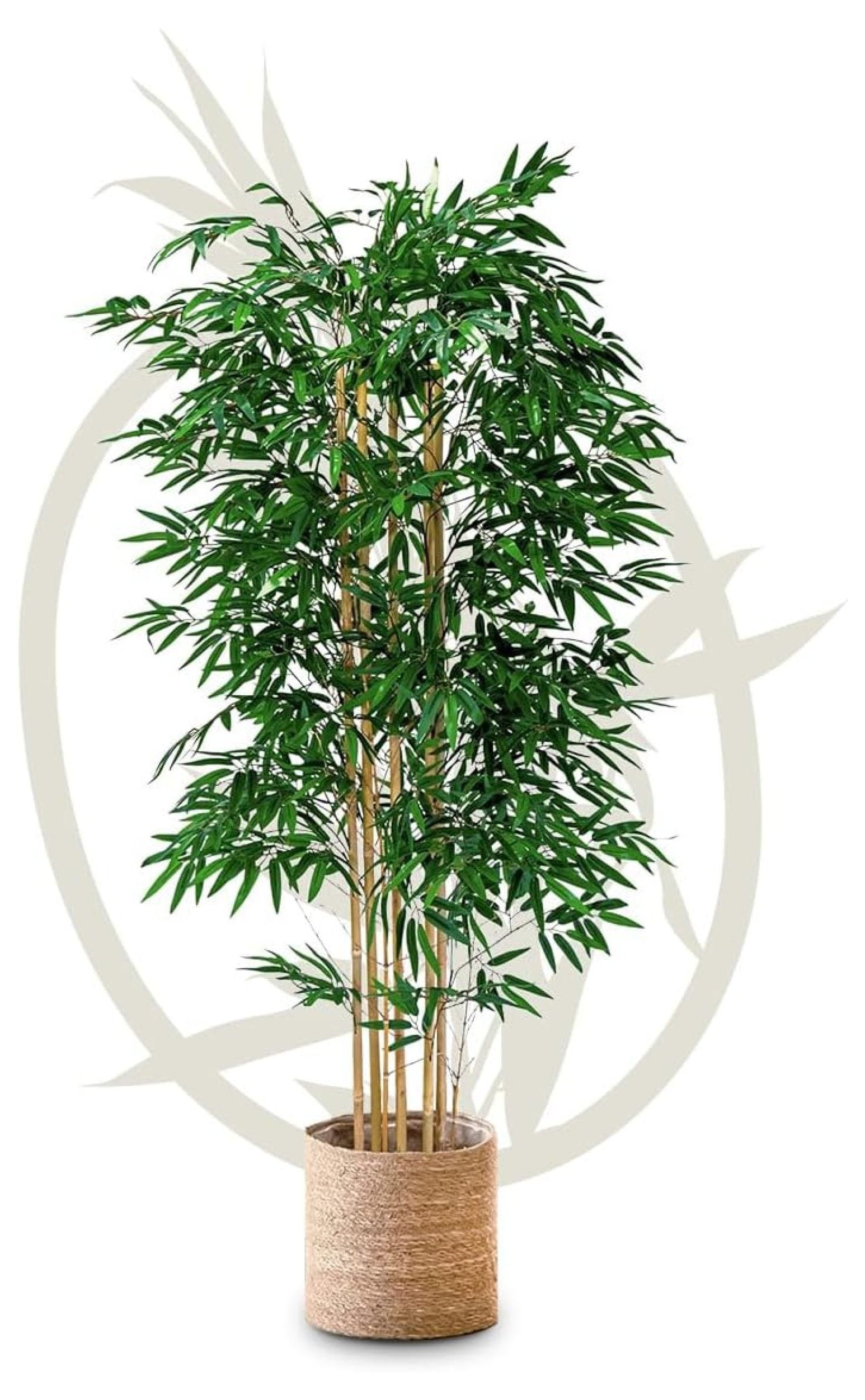 Artificial Bamboo Tree 6FT Tall, Fake Tree with Natural Trunk and ...