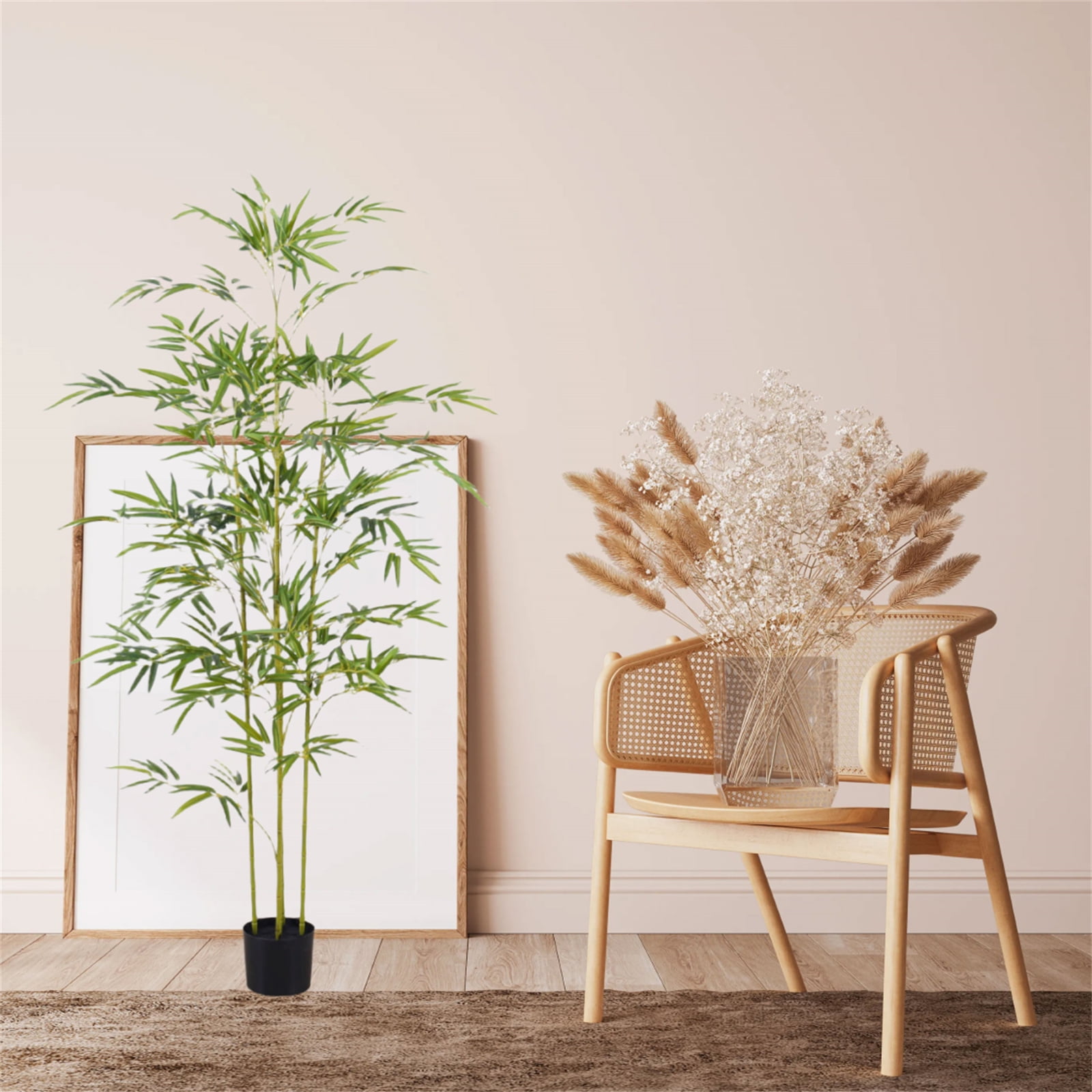 Artificial Bamboo Tree Artificial Trees In Pot With Lifelike Trunk And ...