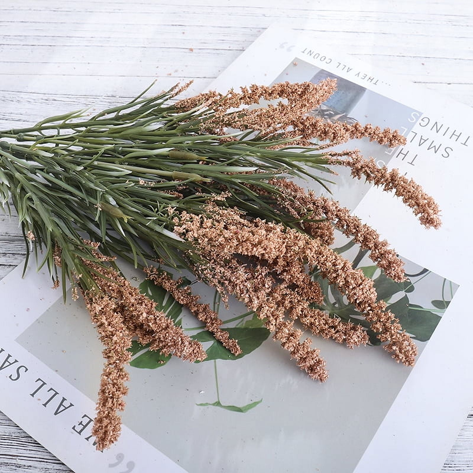 Artificial Beautiful Lavender Flowers Foam Wheat Crafts Fake Flower ...