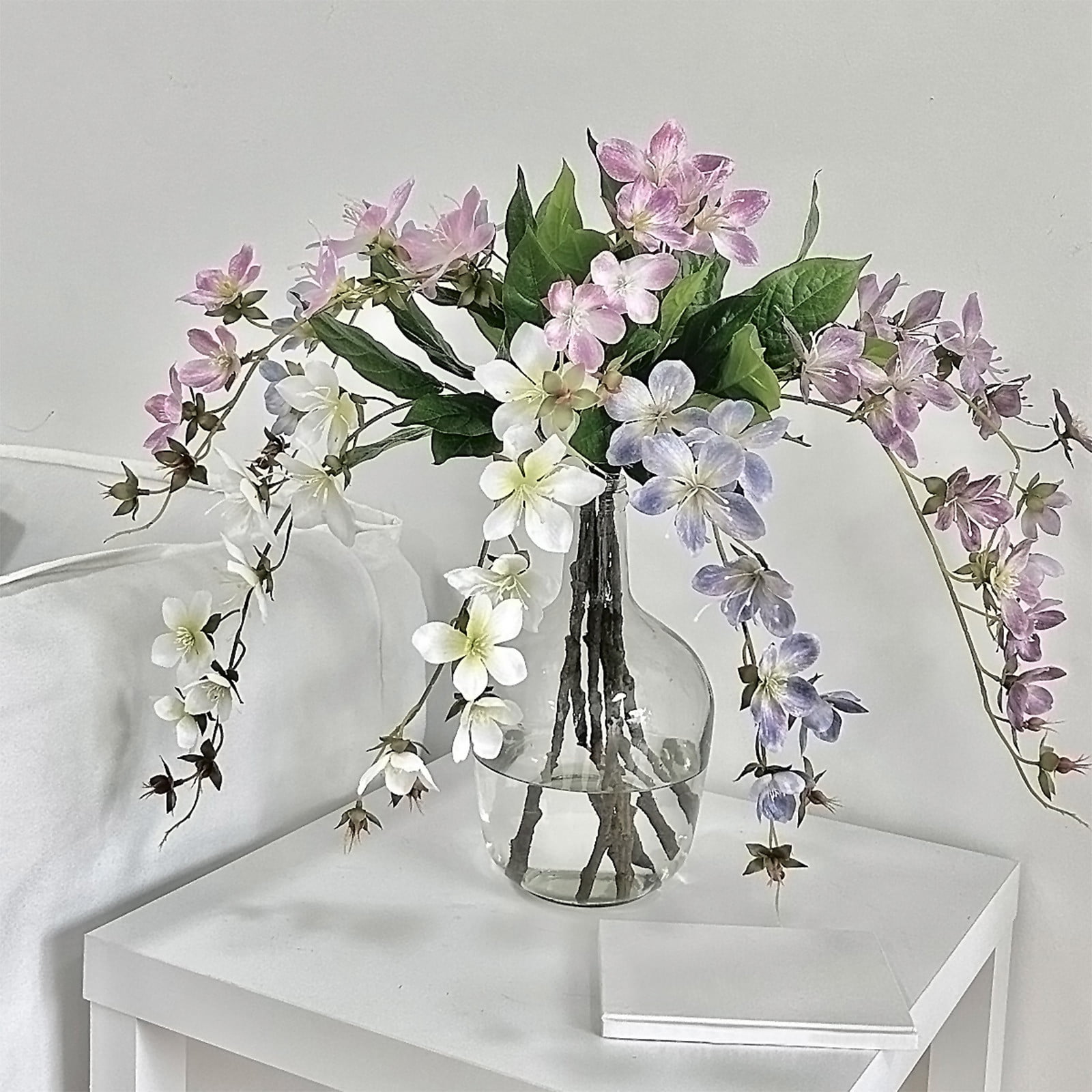 Artificial Begonia Flower Stem Silk Realistic Faux Bloom | Flexible ...