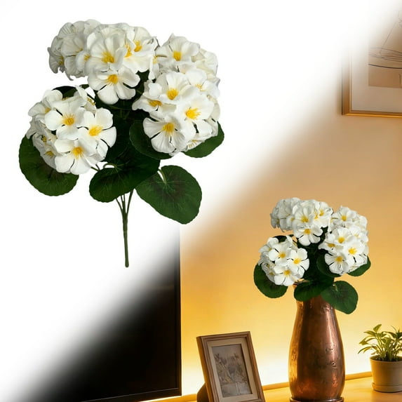 Artificial Begonia Plant Verdsylv 15 Inch 45-Heads Artificial Begonia ...