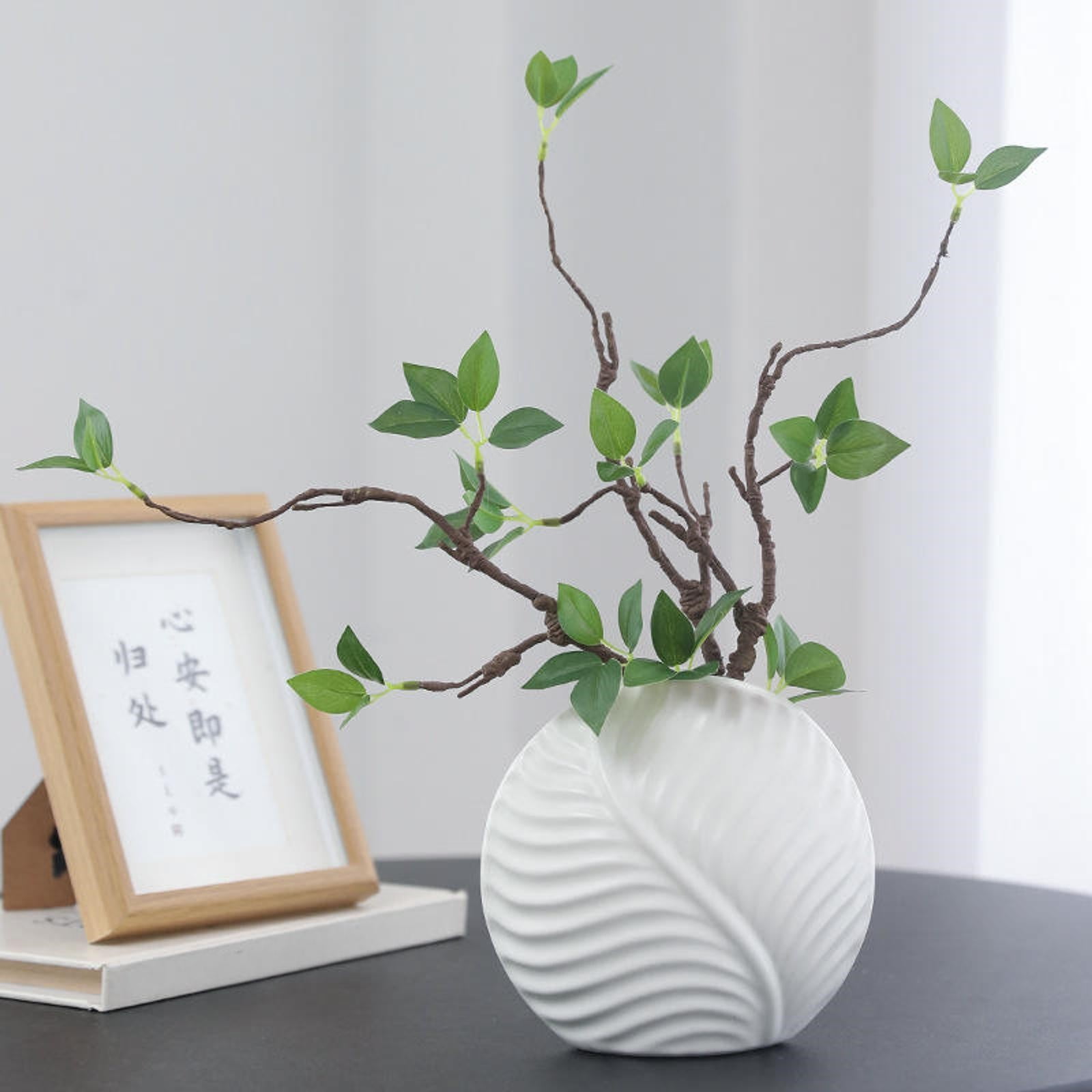 Artificial Bionic Flowers 44CM Artificial Green Plants Withered ...