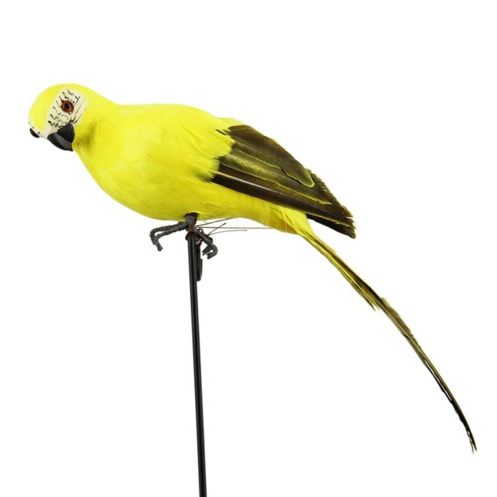 Artificial Bird Fake Parrot Birds Lifelike Feathered Bird Imitation ...