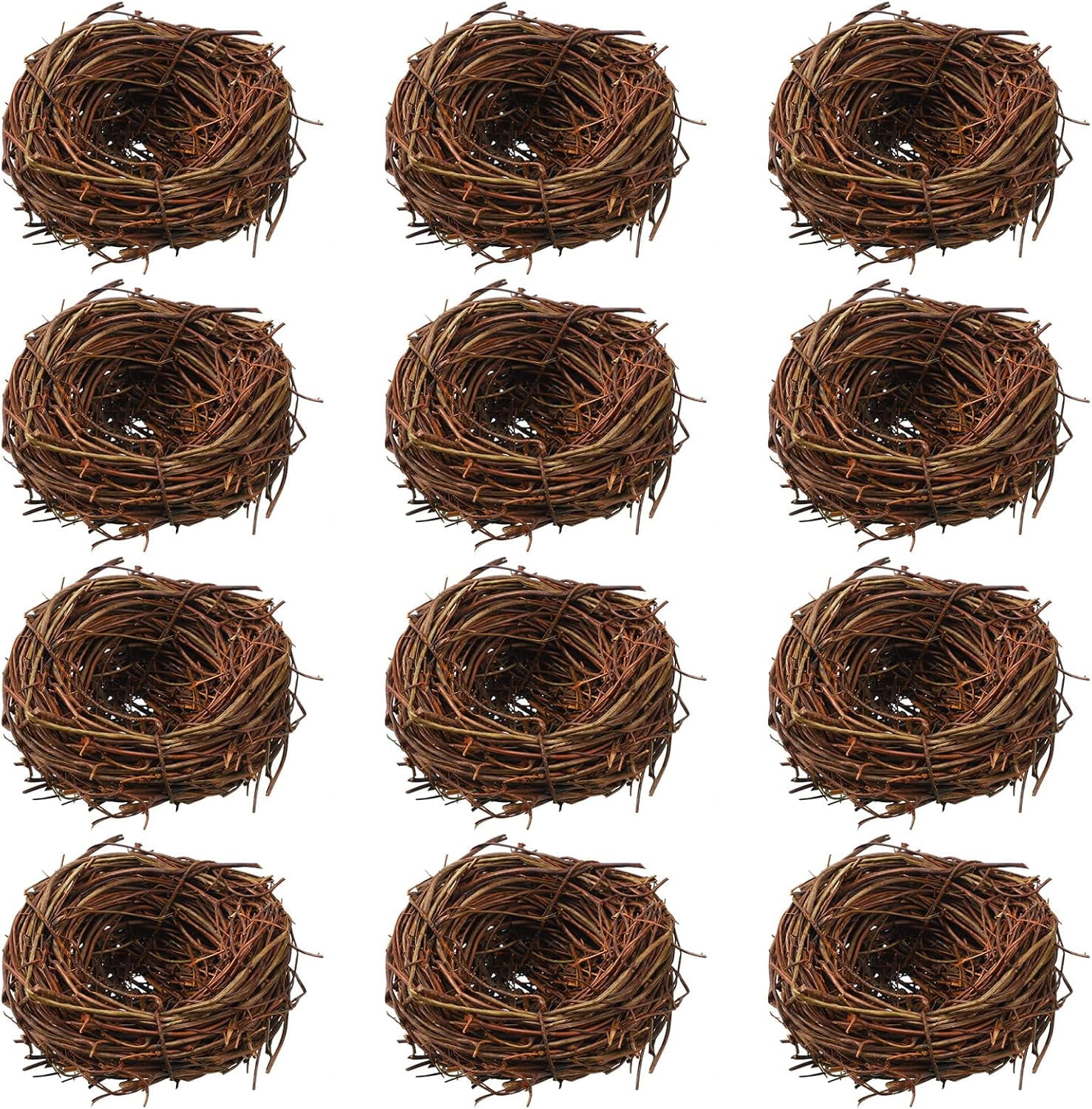 Artificial Bird Nest Easter Handmade Natural Rattan Bird Nests for ...