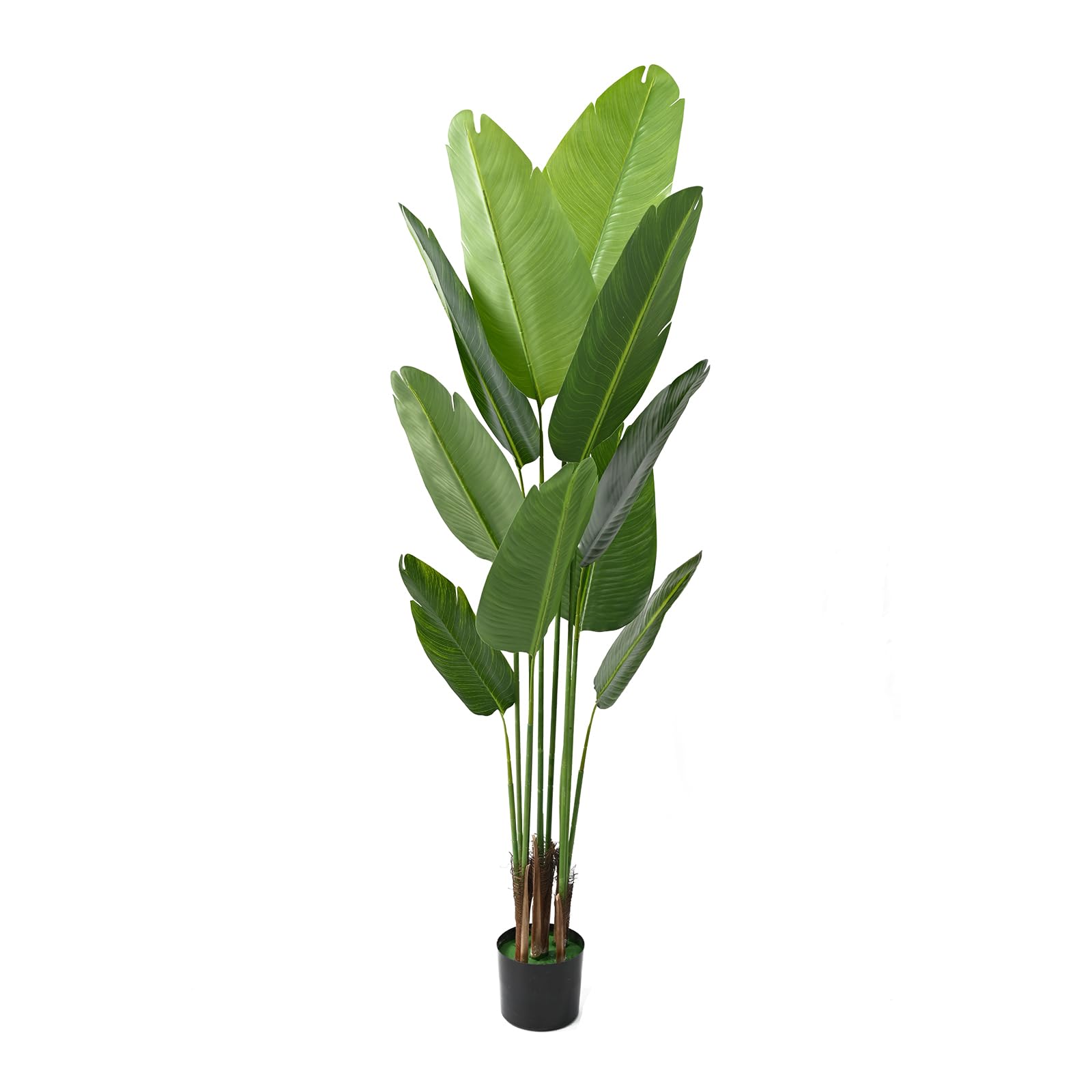 Artificial Bird of Paradise Plant,6 FT Fake Banana Leaves Plants Faux ...