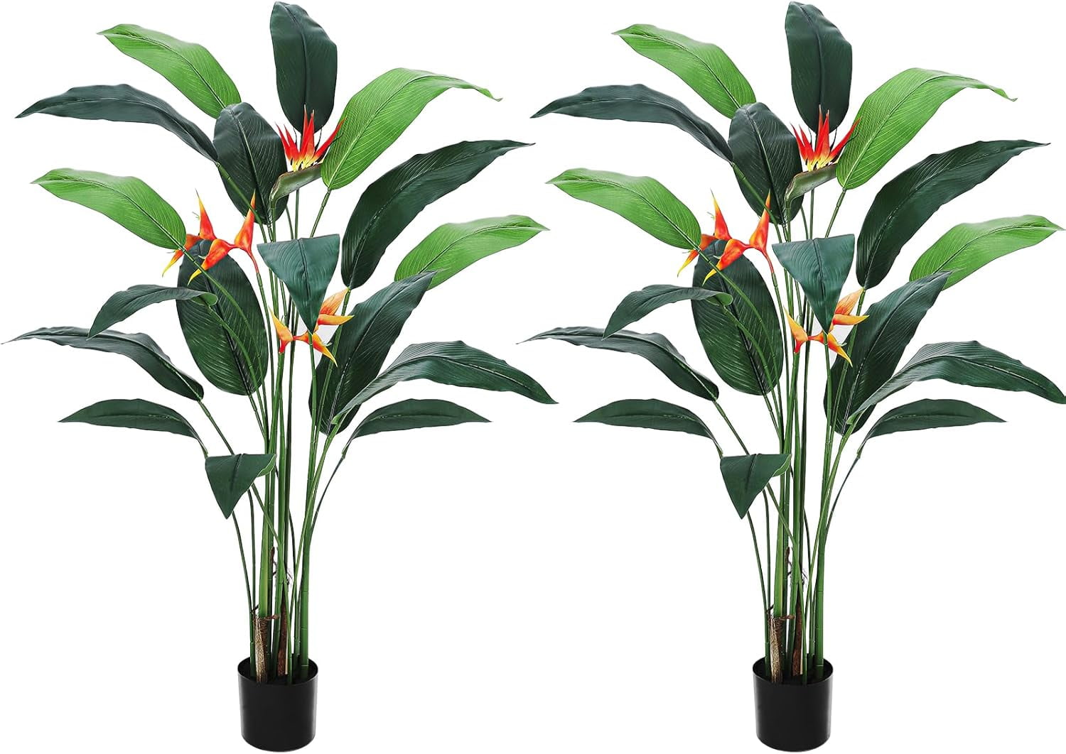 Artificial Bird of Paradise Plant 7 ft(84 in) Fake Palm Tree for Indoor ...