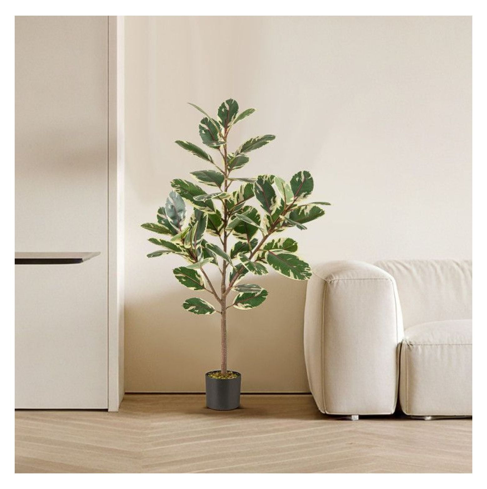 Artificial Bird of Paradise Plants 2 Pack, 4.3ft Tall Fake Banana Leaf Tree, Indoor Outdoor ...