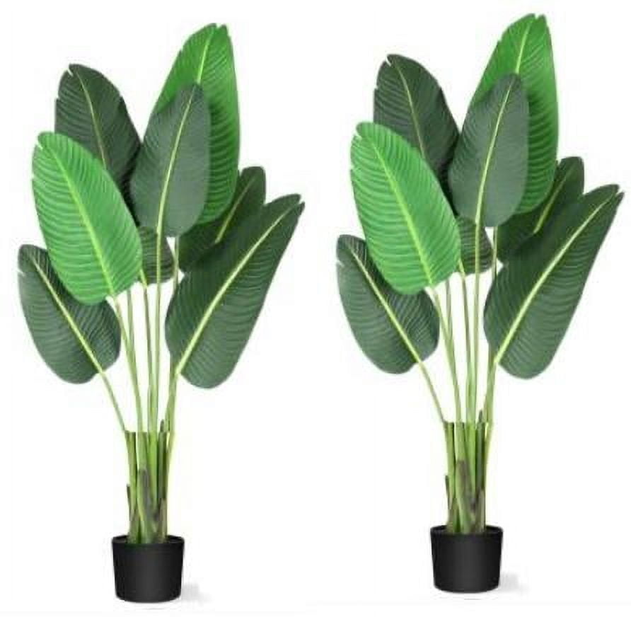 Artificial Bird of Paradise,Sun Resistant Lifelike Fake Plant in Pot ...
