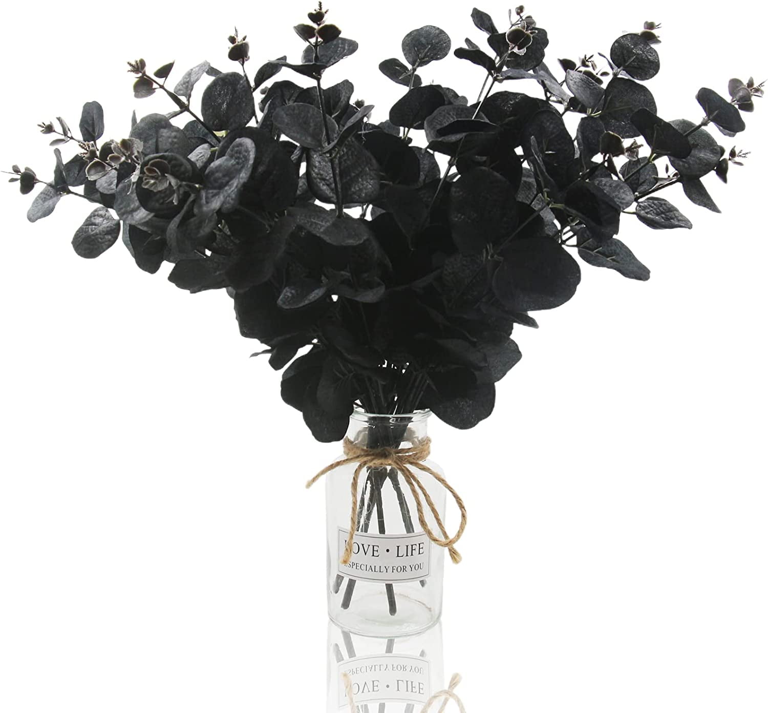 Artificial Black Eucalyptus Stems, " Eucalyptus Leaves Branches Bouquet ...