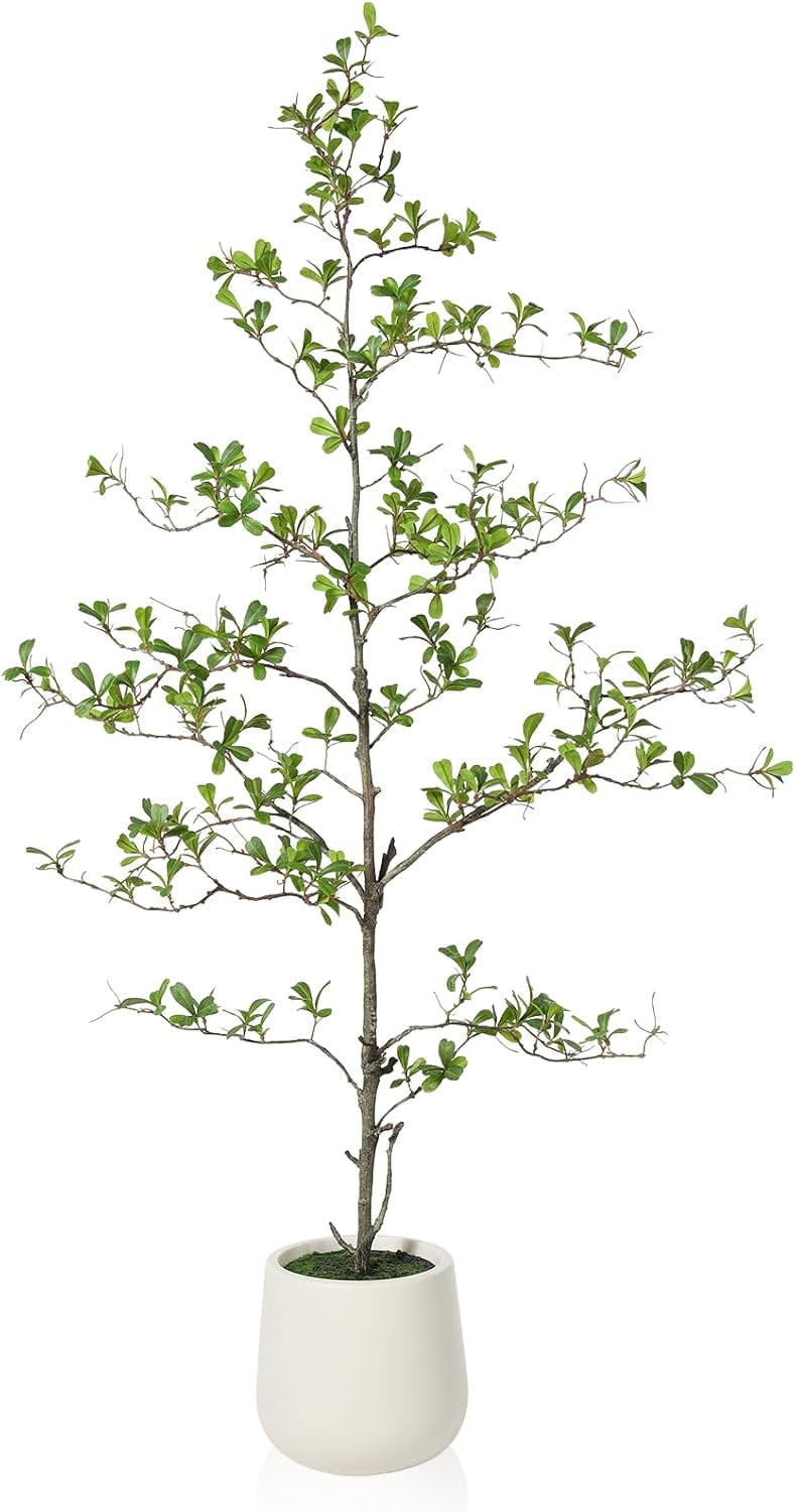 Artificial Black Olive Tree, 5FT Tall Faux Shady Lady Tree, Fake Tree ...