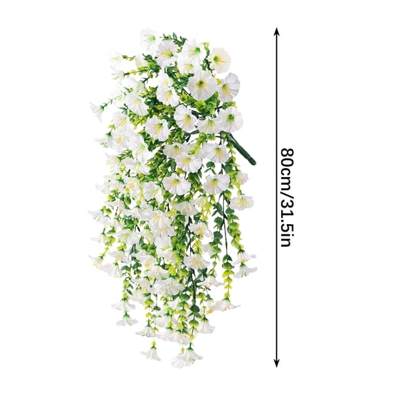 Artificial Blooms for Outdoors UV Resistant, Morning Glory Vines Fake ...