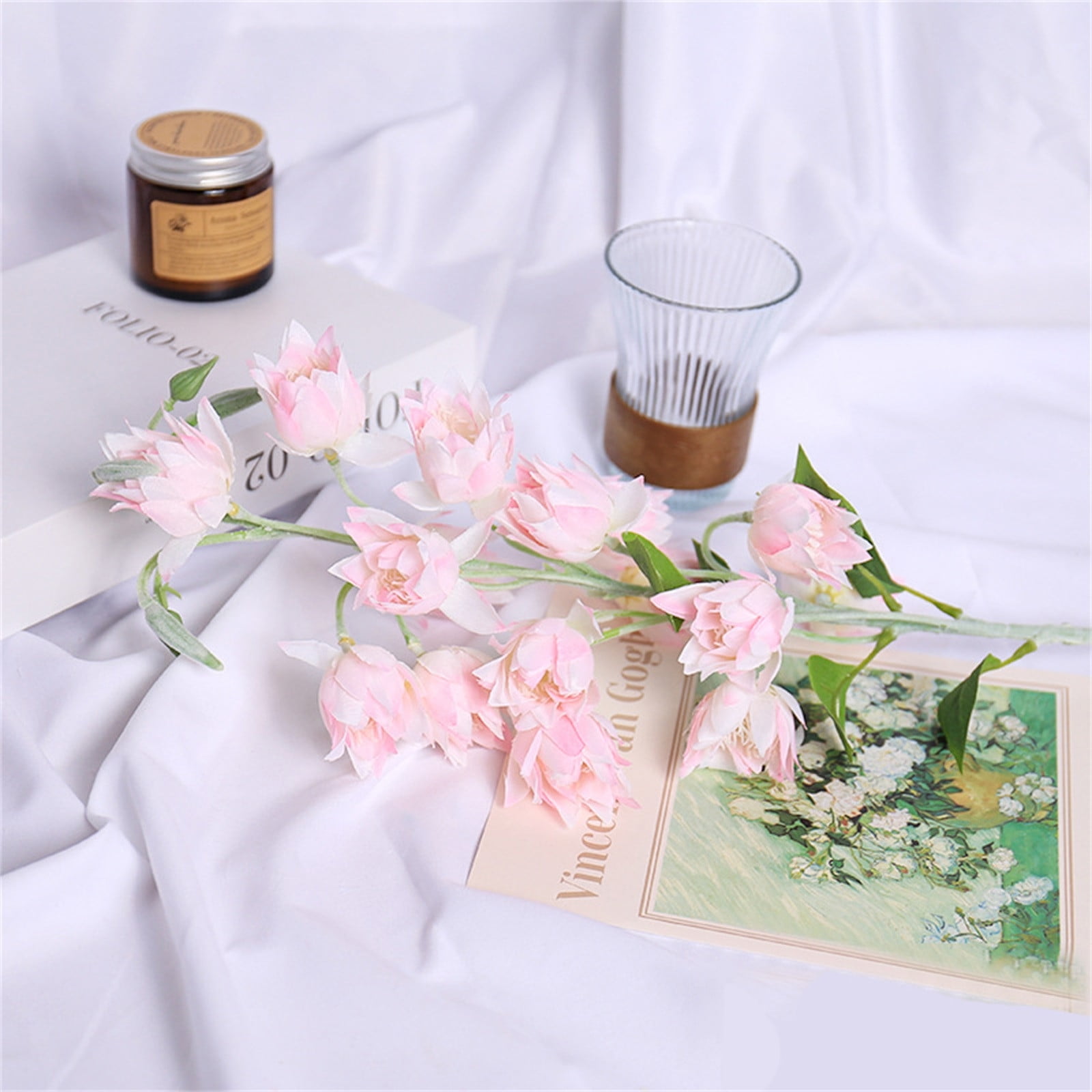 Artificial Bluebell, Long Stem Silk Campanula Flower Outdoors Fake ...