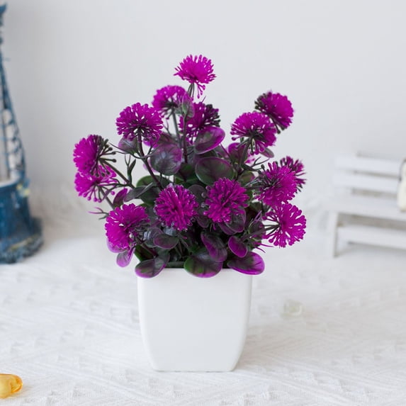 Artificial Bonsai Fake Plant Flower Potted Plant Home Bedroom Garden ...