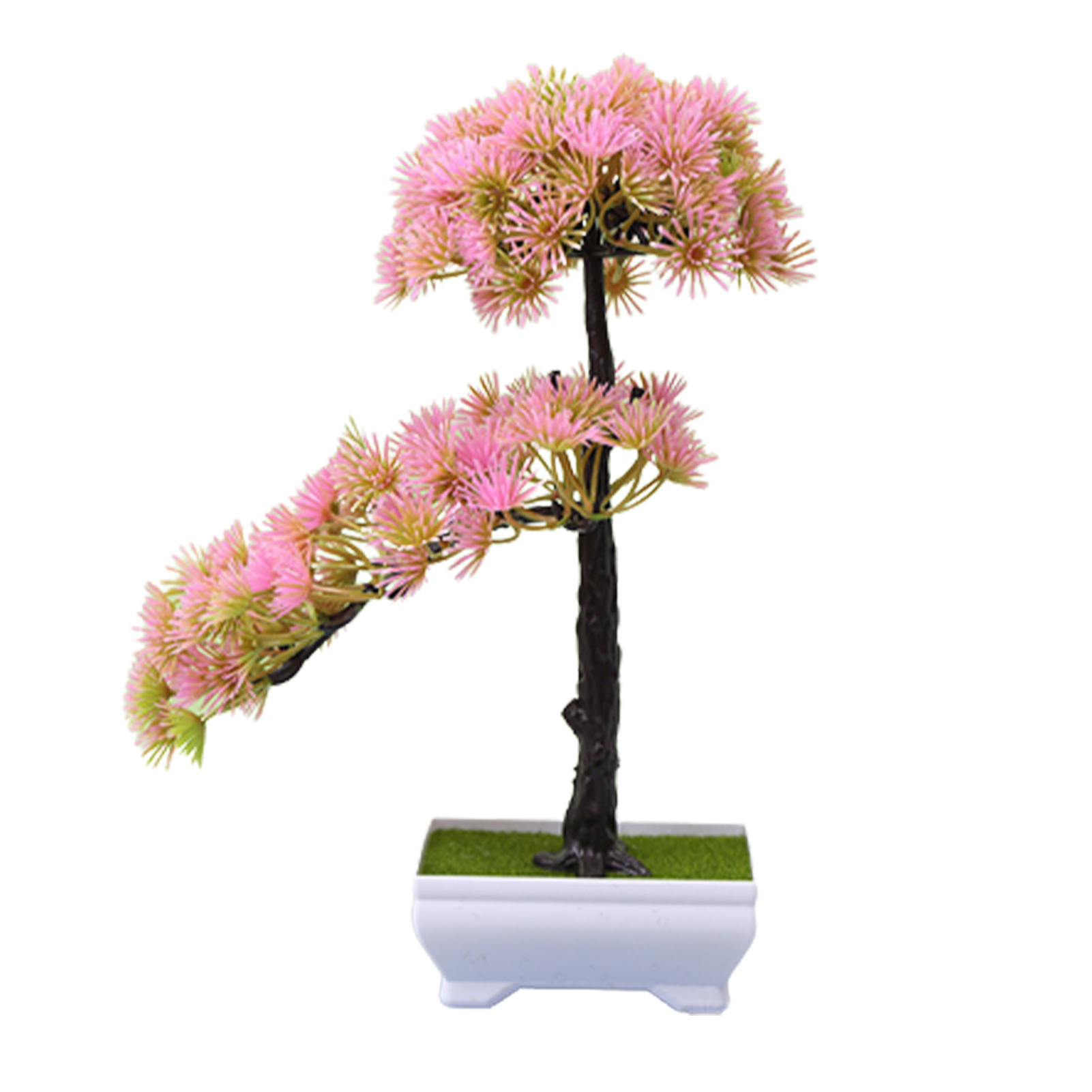 Artificial Bonsai Tree Fake Plant Decoration Potted Tree Faux House Plants Small Japanese Pine ...