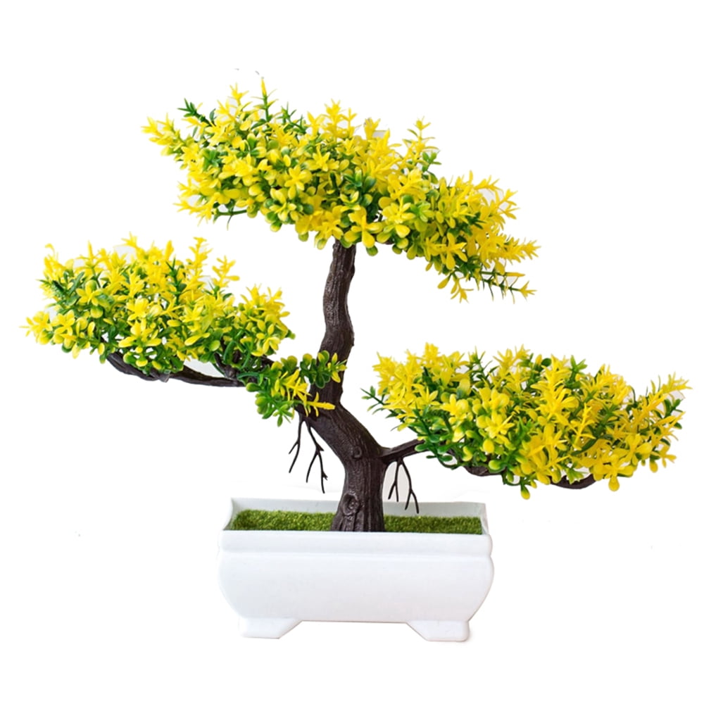 Artificial Bonsai Tree - Fake Plant Decoration,Welcoming Pine Bonsai ...