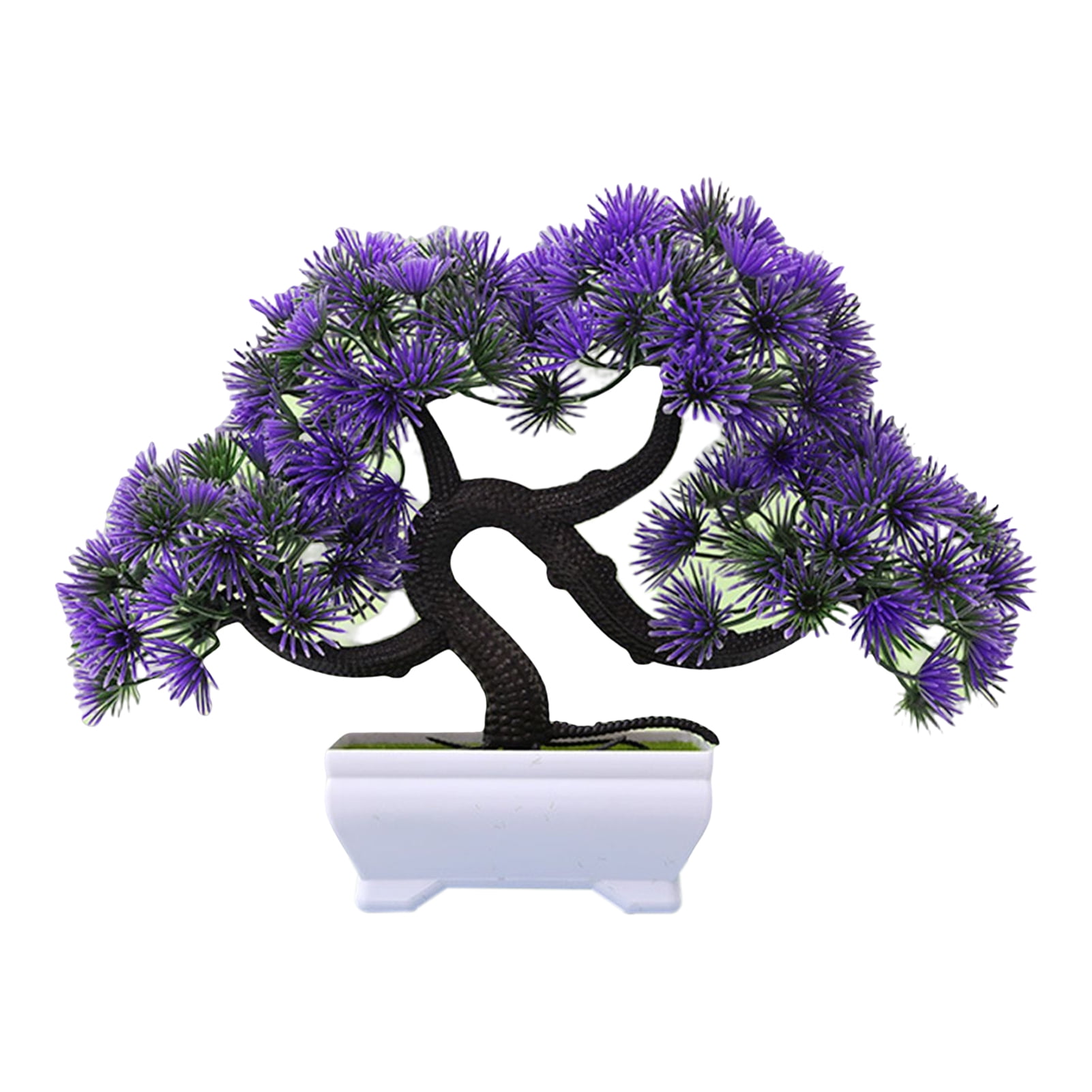 Artificial Bonsai Tree,Plastic Fake Plant Decoration Potted Artificial ...