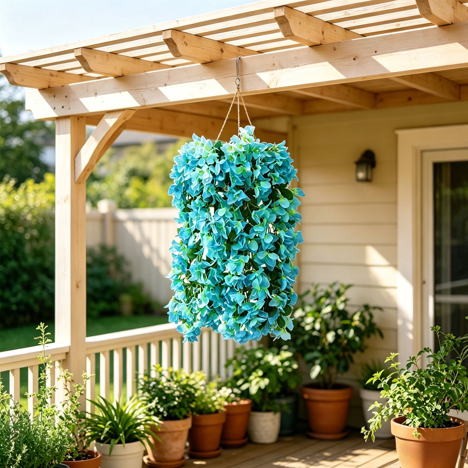 Artificial Bougainvillea Flowers for Outdoors Decoration,Faux Hanging ...