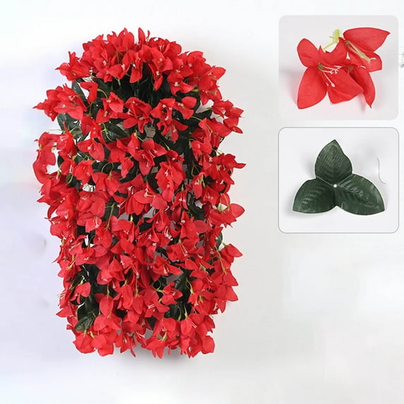 Artificial Bougainvillea Vine Garland Fake Silk Flower Hanging Decor ...