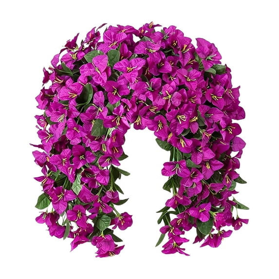 Artificial Bougainvillea Wall Hangings Red Silk Flowers for Home Decor ...
