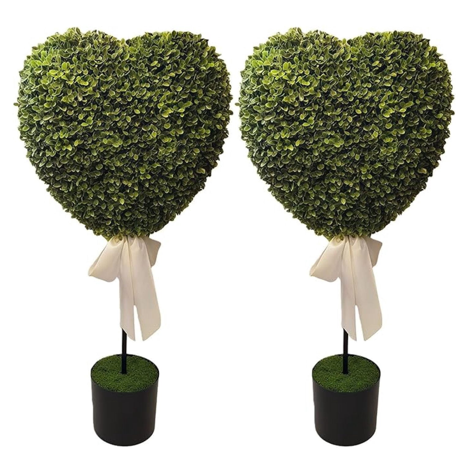 Artificial Boxwood Heart Topiary,Fake Plants Outdoor, Valentine's Day ...