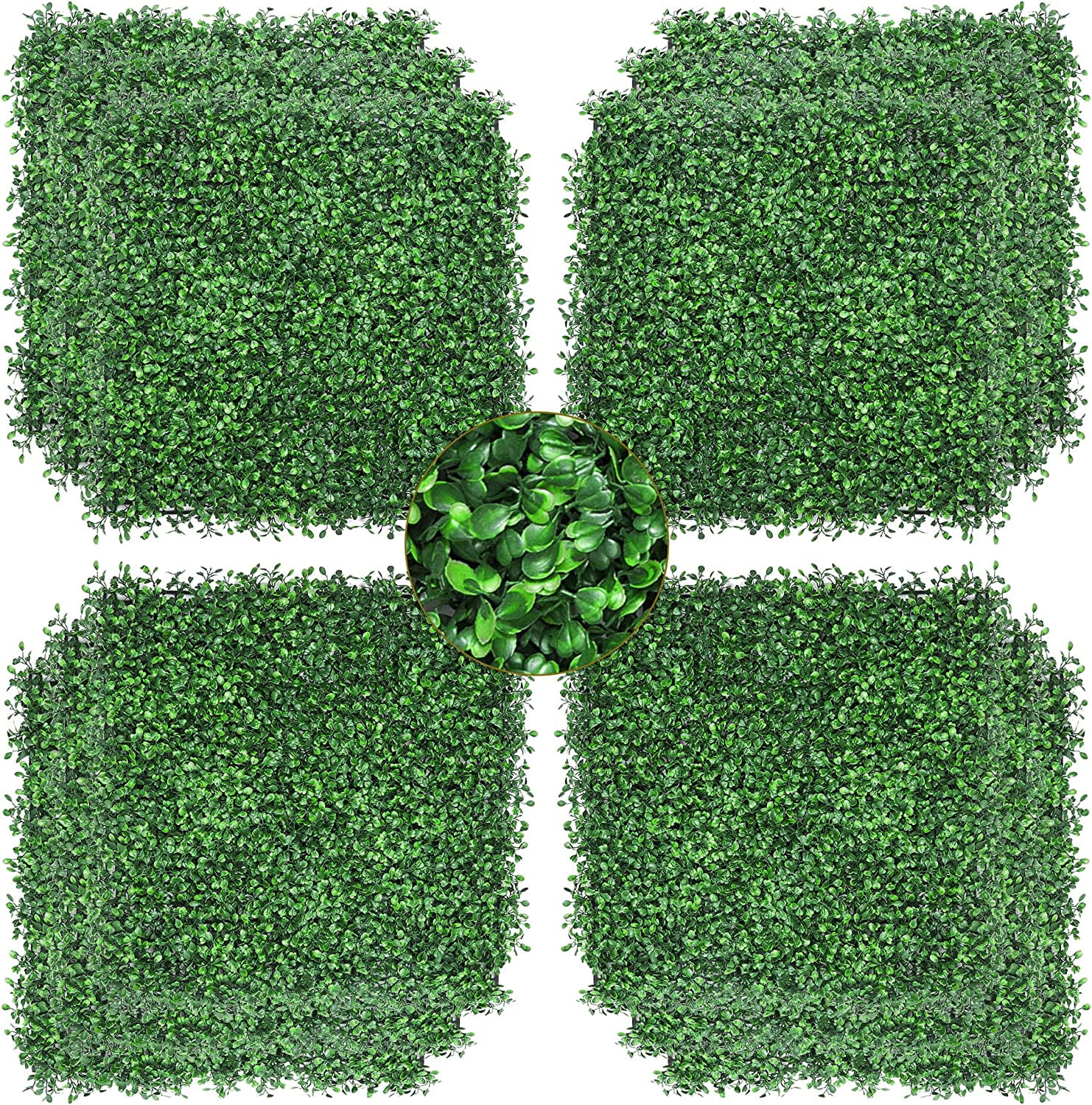Artificial Boxwood Hedge Panels for Wall Backdrop, Divider Screen ...