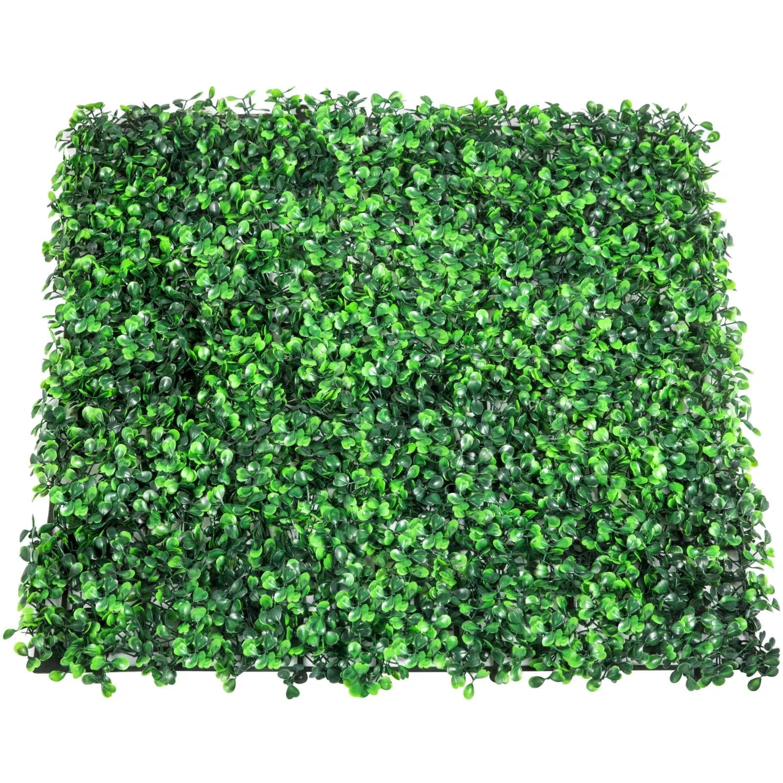 Artificial Boxwood Panel UV 24pcs Boxwood Hedge Wall Panels Artificial ...