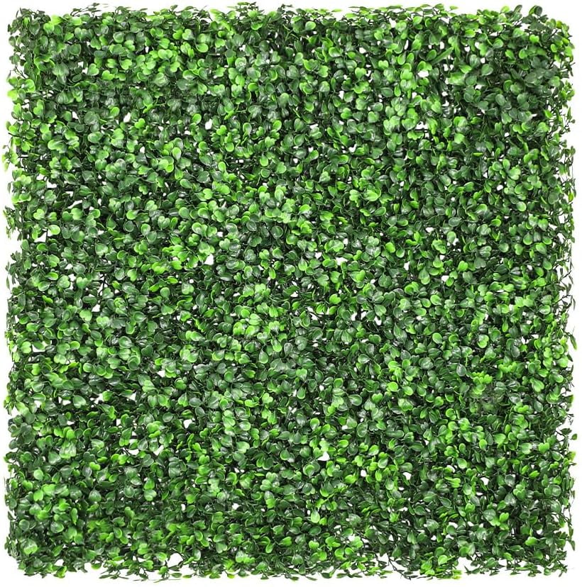 Artificial Boxwood Panels 20" x 20" Pivacy Ivy Fence Screen Greenery ...