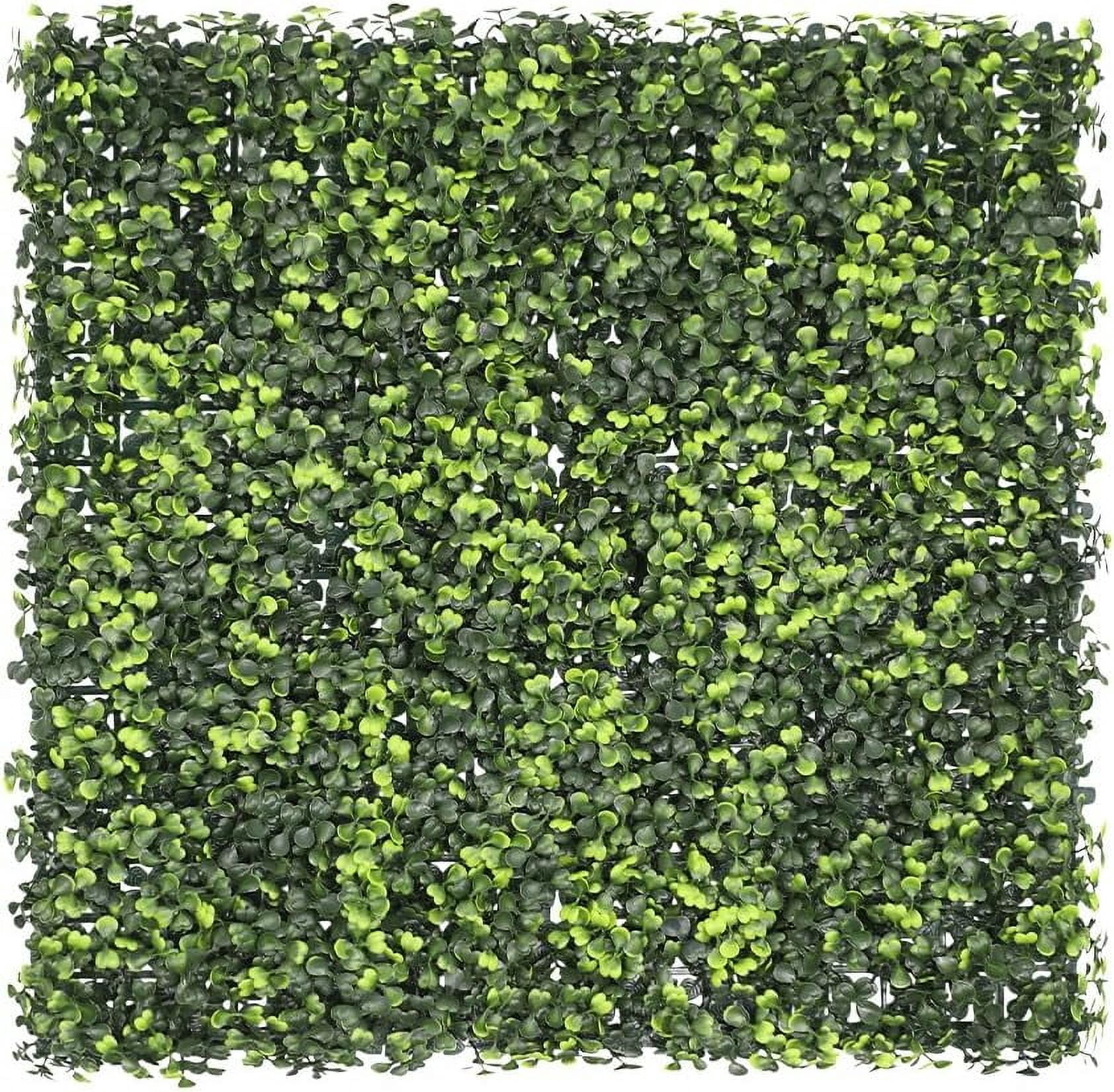 Artificial Boxwood Panels 20" x 20" Pivacy Ivy Fence Screen Greenery ...