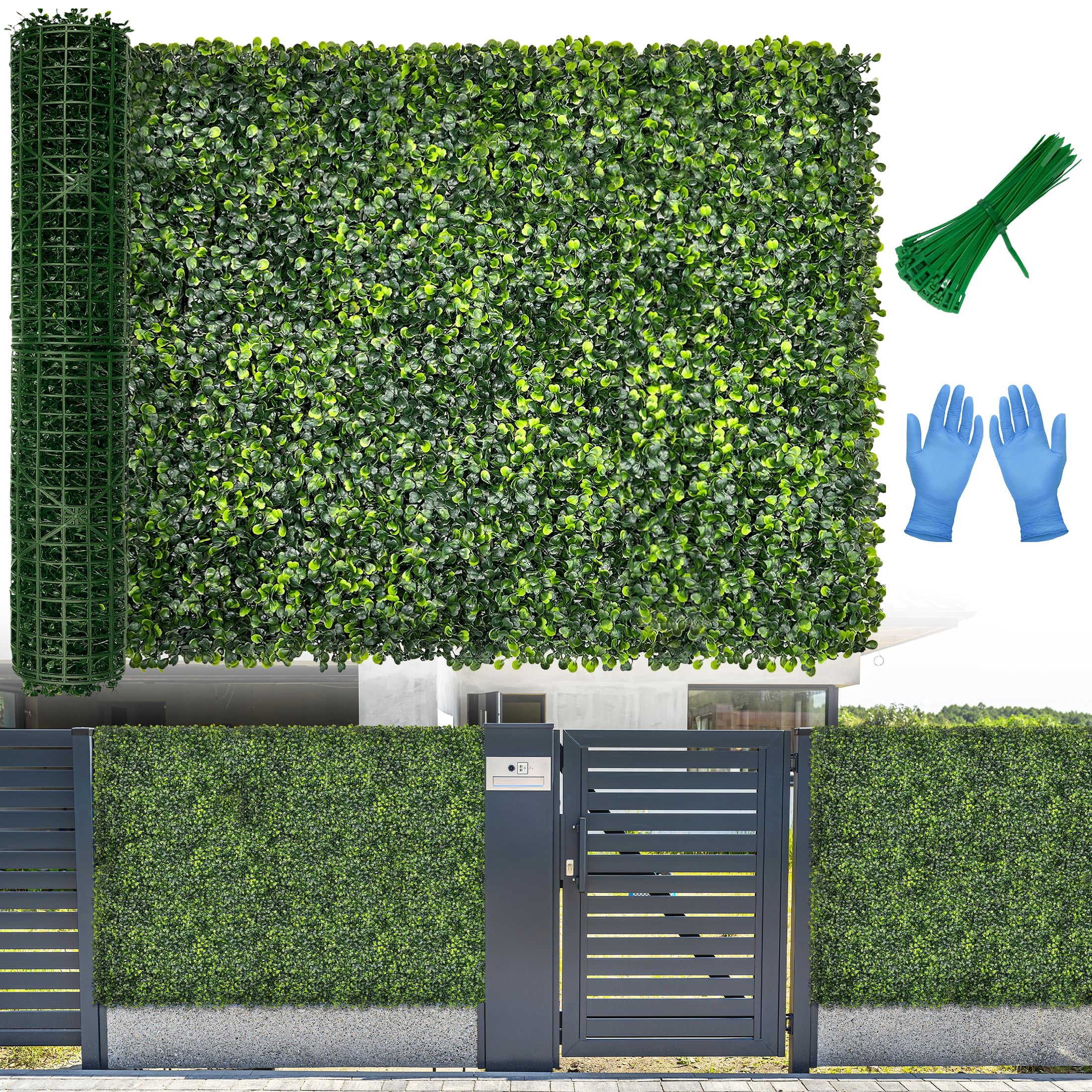 Artificial Boxwood Roll Panel Backdrop 48"X144" Indoor Outdoor Green ...