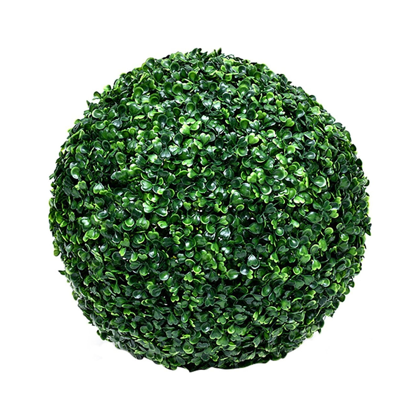 Artificial Boxwood Topiary Ball, Lifelike Faux Greenery Sphere for ...