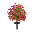Artificial Boxwood Topiary Ball with Violet Flowers with Spikes for ...