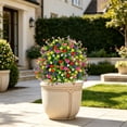 Artificial Boxwood Topiary Balls Tree,Outdoor UV Resistant Faux Shrubs ...
