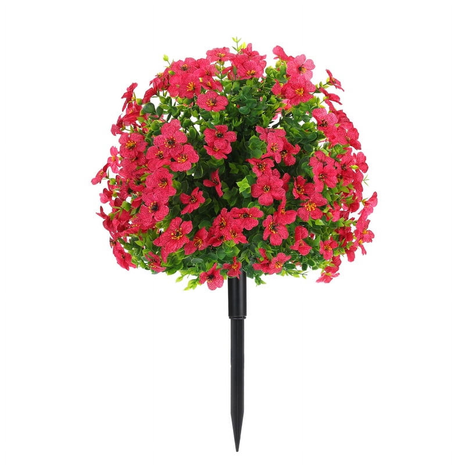 Artificial Plant Decorative Boxwood Topiary Ball Flowers Bouquet Porch ...