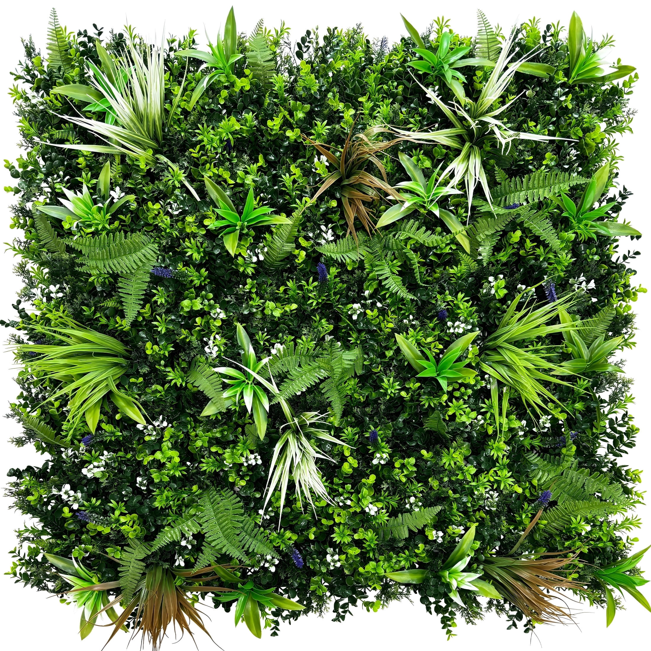 Artificial Boxwood Topiary Hedges Panels: 20'' x 20'' 8P UV-Protected ...