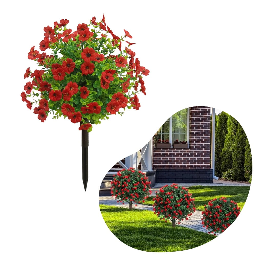 Artificial Boxwood Topiary for Outdoor, Artificial Shrub Bushes with ...