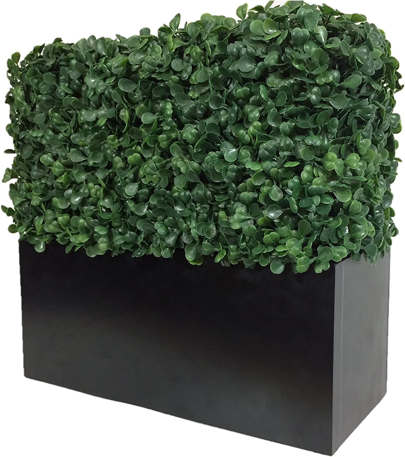 Artificial Boxwood Topiary Plant Shrub Hedge Wall Bush Indoor Planter ...