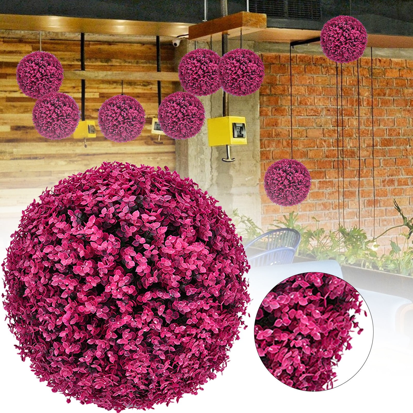 Artificial Boxwood Topiary Plants For Outdoor Walkways Boxwood Lifelike ...