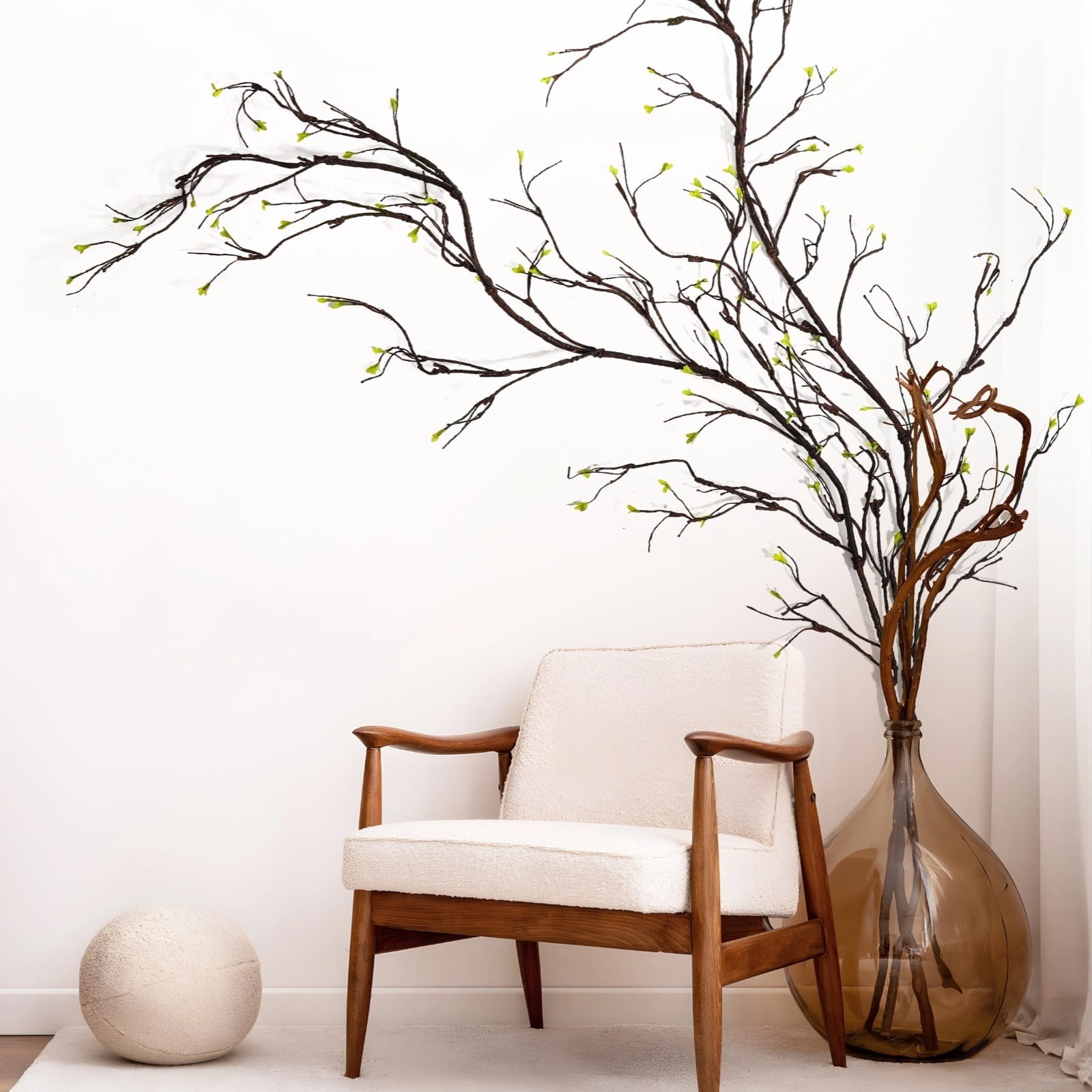 Artificial Branches, 118 Inches Malleable Fake Plants, Decorative Twigs ...